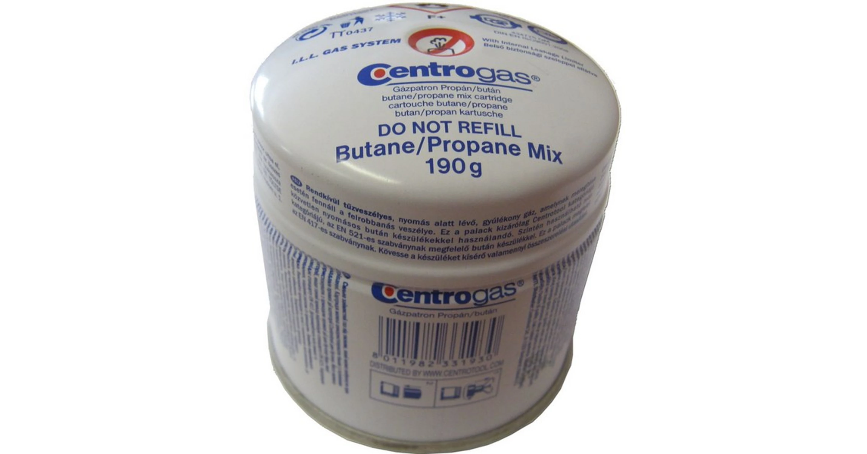 Gázpatron Centrogas 190 Gr. Szelepes | Gazda-Barkacs.hu