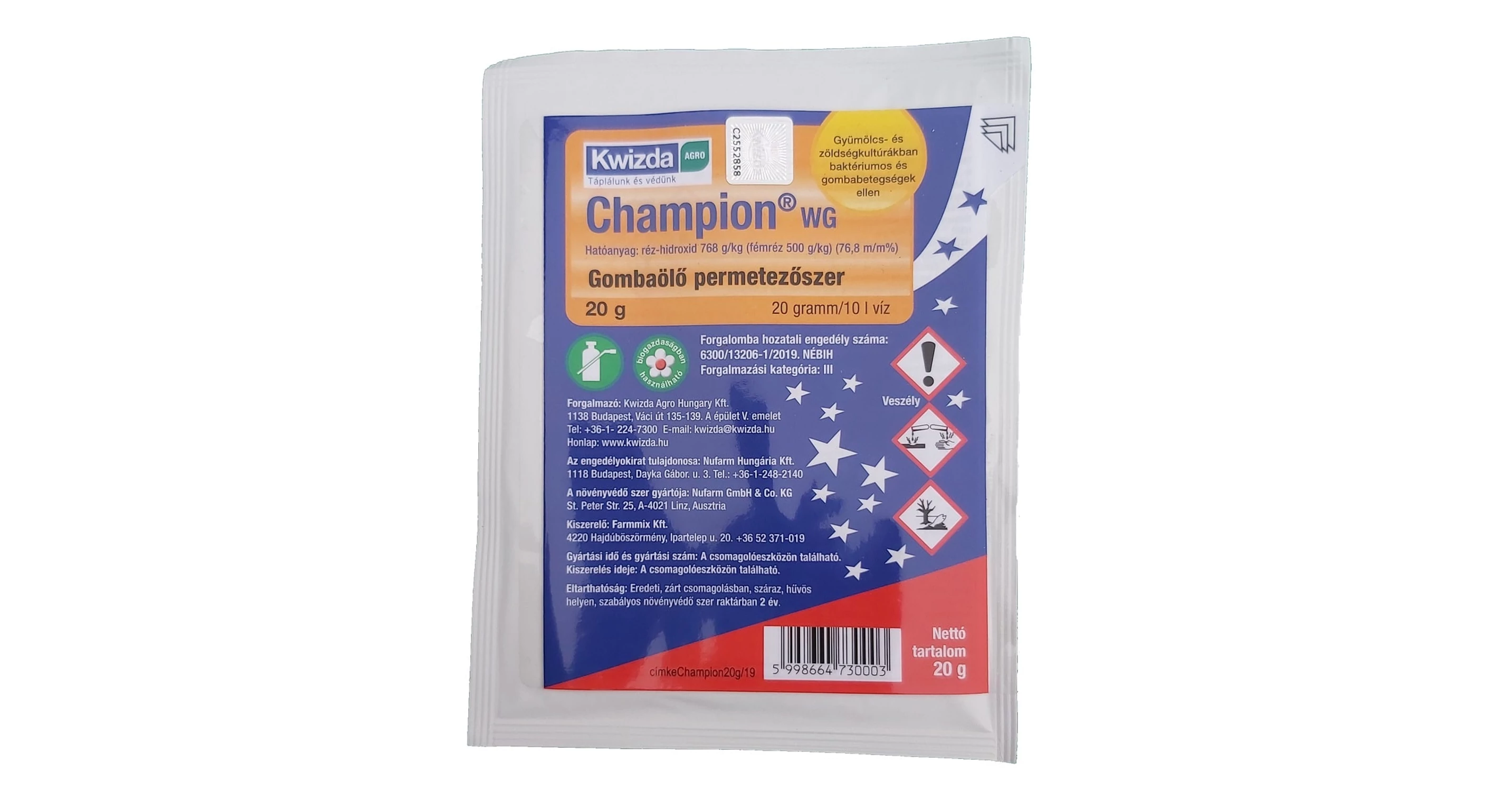 Champion Wg Gombaölő Szer 20G | Gazda-Barkacs.hu