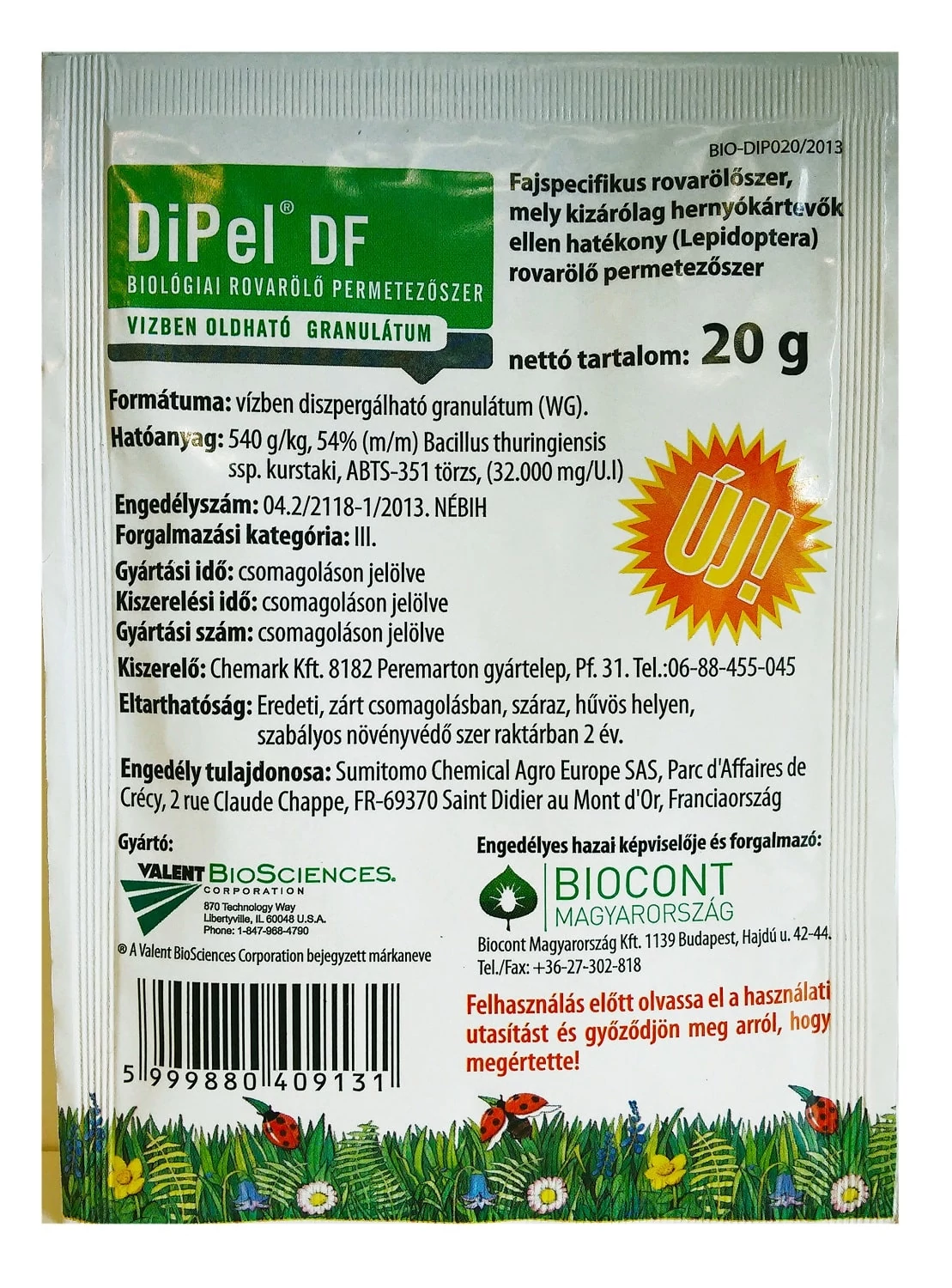 Dipel Df Rovarölő Permetezőszer 20G | Gazda-Barkacs.hu